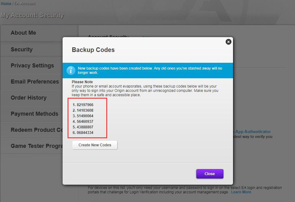 How to Get Backup Codes?